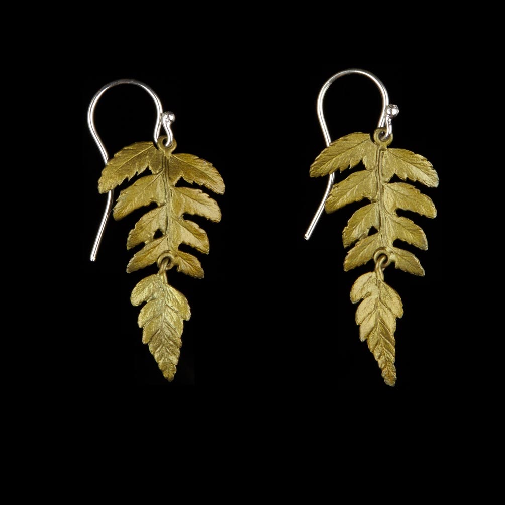Perlenmarkt OnlineShop - Ohrhänger Farn - Michael Michaud